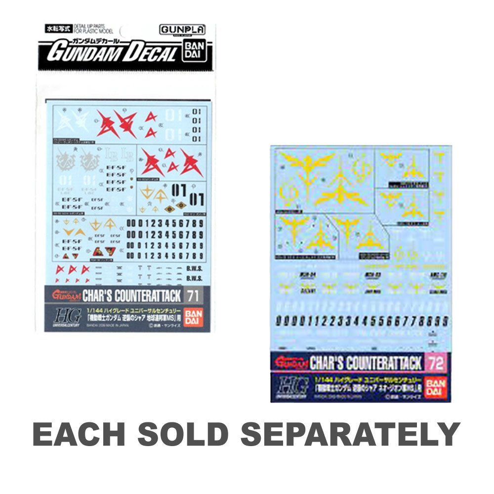 Gundam Decal Chars Counterattack Model - LatestBuy