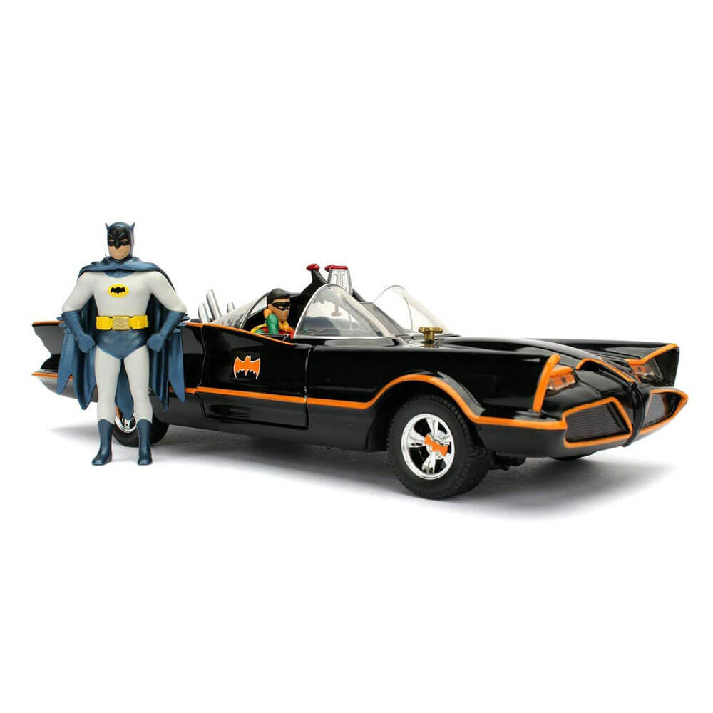 Jada Toys Batman (1966) Batmobile 1:24 w/Batman & Robin - LatestBuy