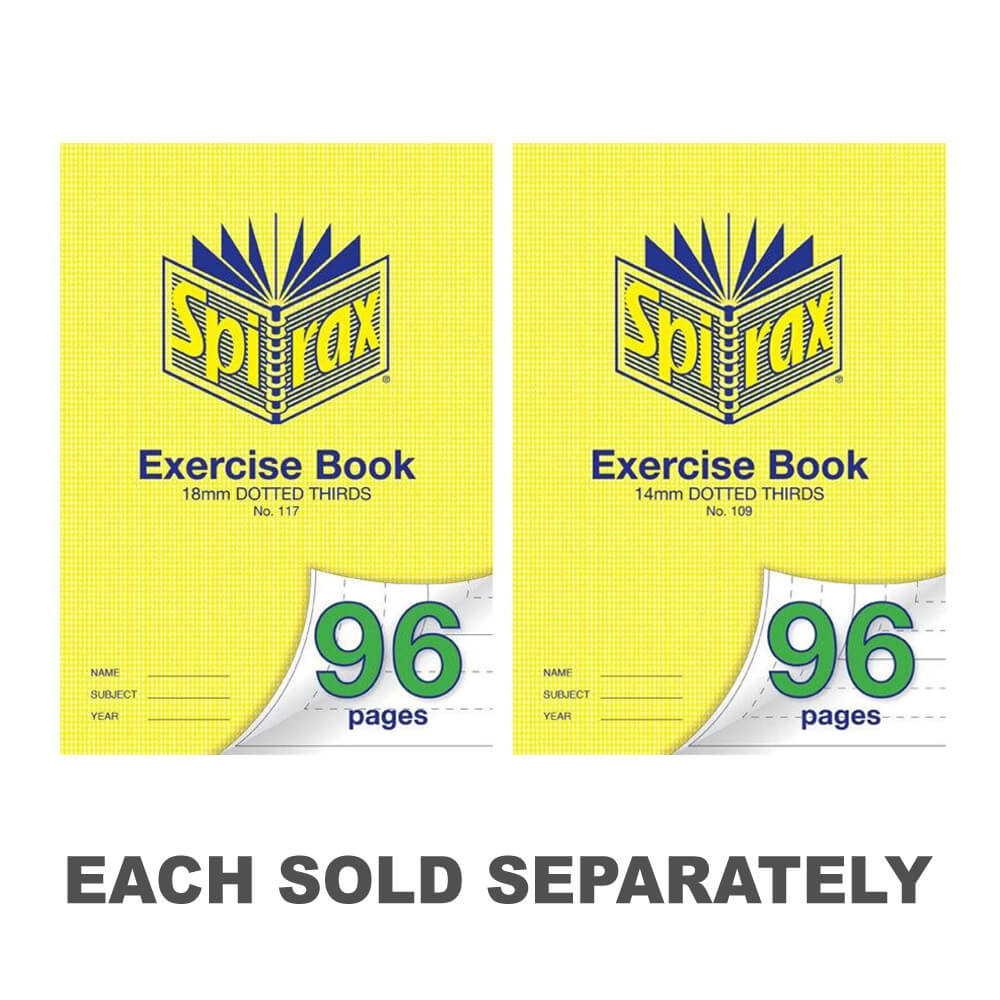 Spirax A4 Dotted Thirds 96-Page Exercise Book 10pk - LatestBuy